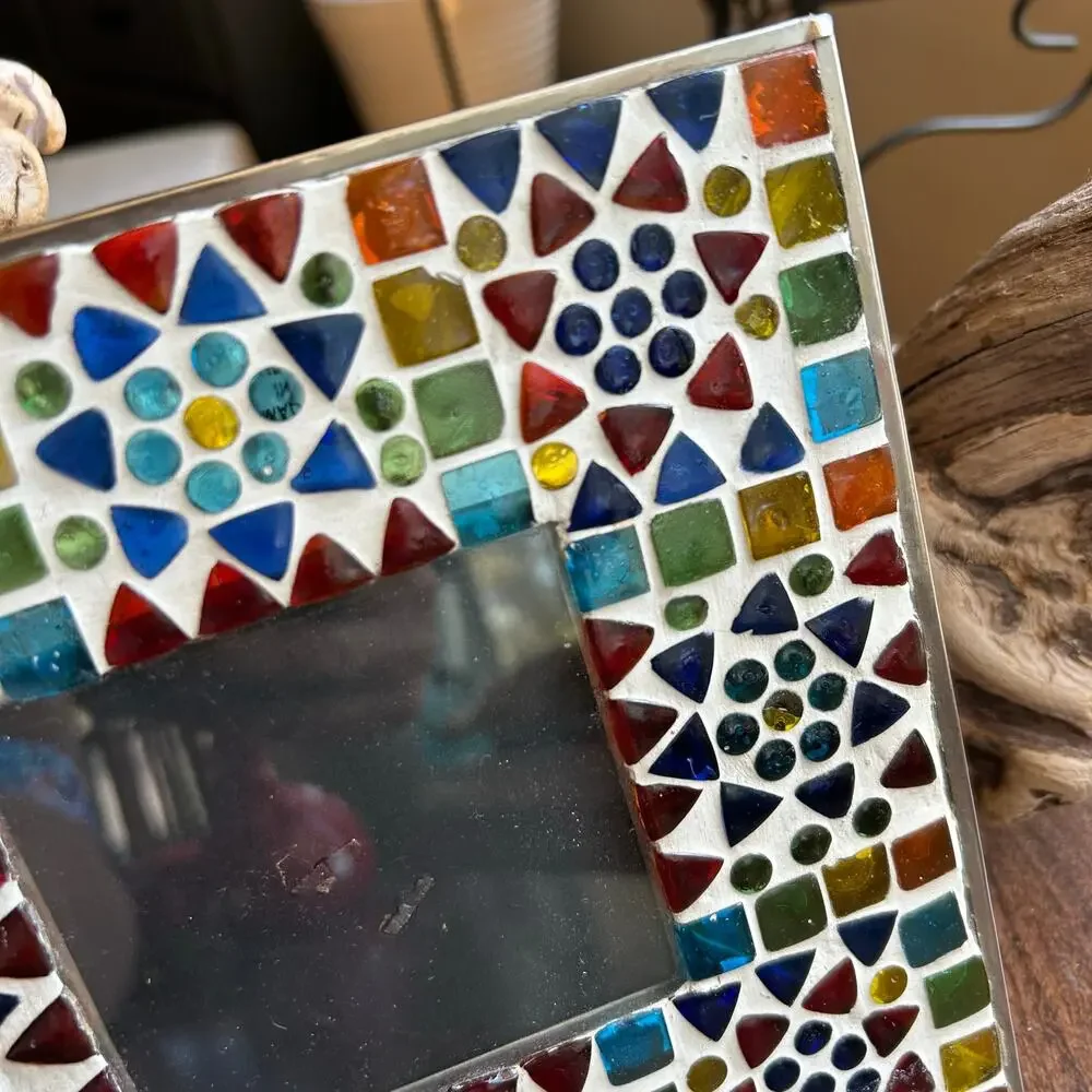 Unbranded | Accents | Mosaic Glass Tile Picture Frame Holds 35 Square ...